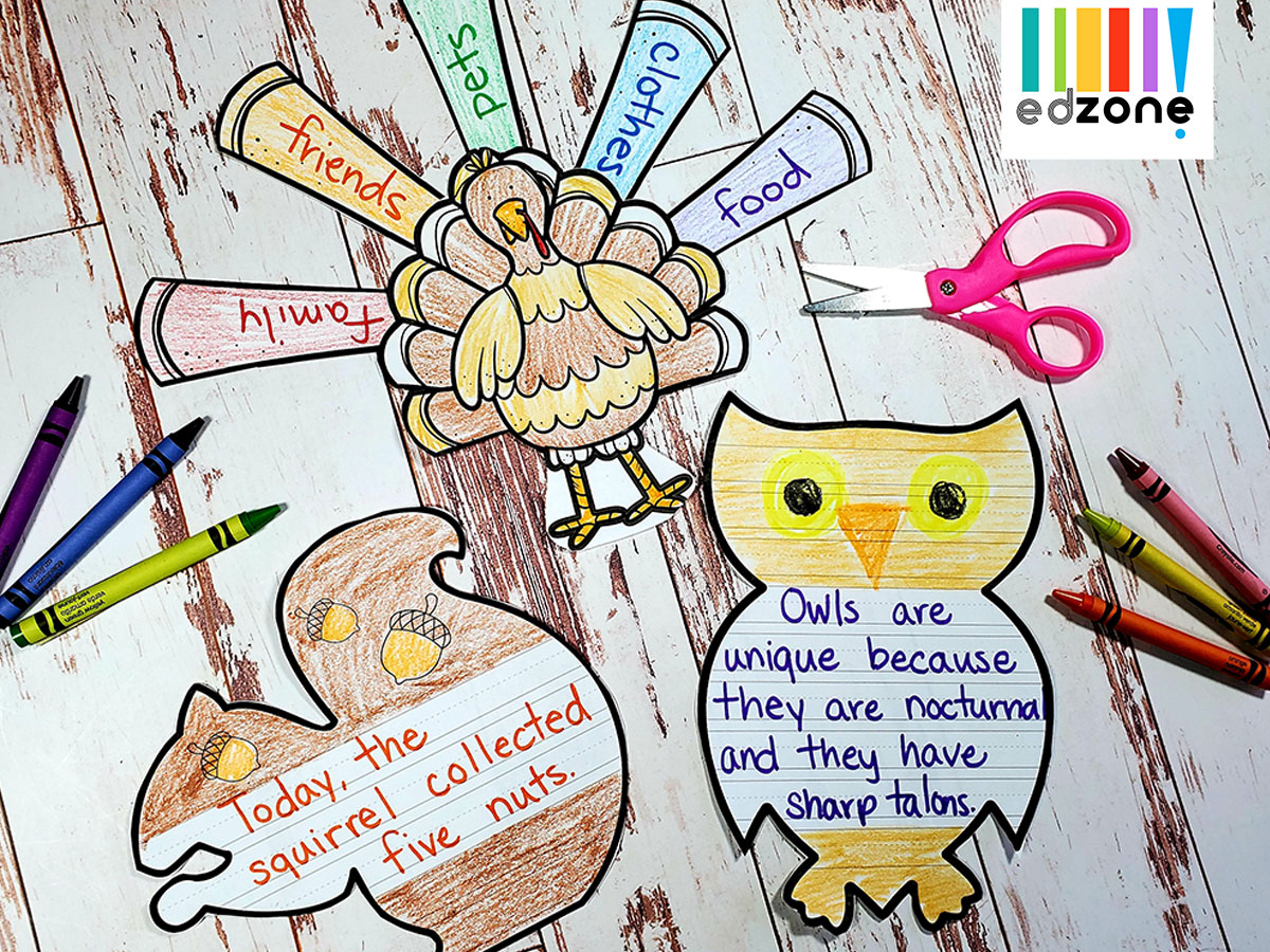 NovemberWritingPrompts - Kindergarten Mom