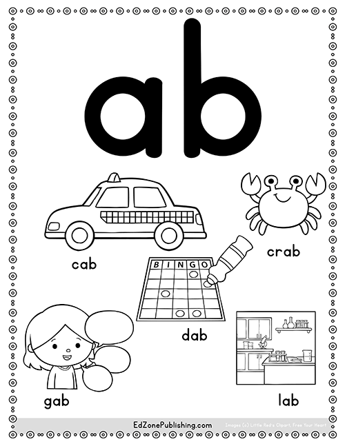 ColoringPageAB - Kindergarten Mom