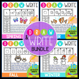 Free Directed Drawing Worksheets - Kindergarten Mom