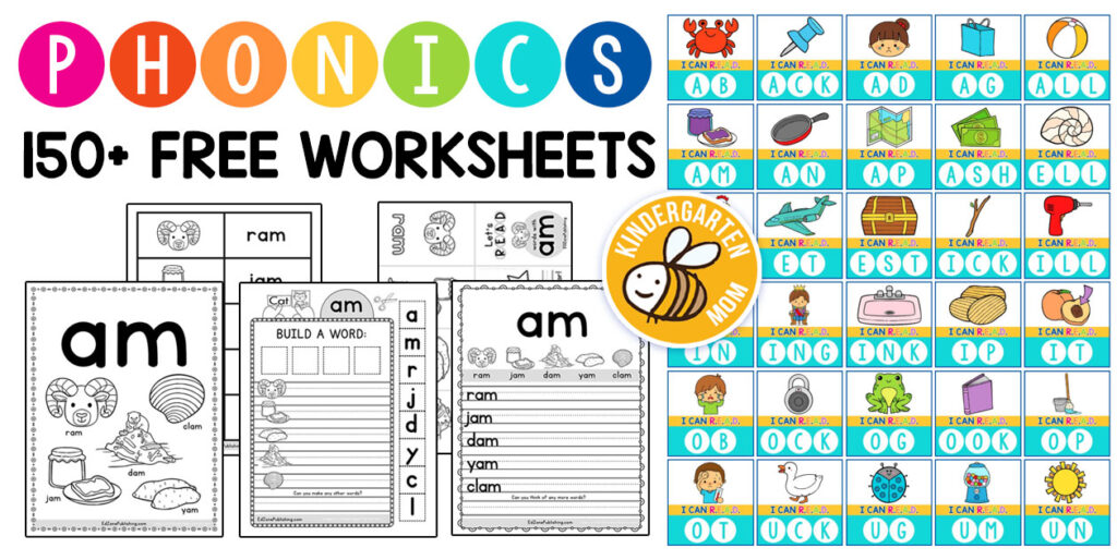Phonics Worksheets Kindergarten Mom Phonics Worksheets Kindergarten Mom