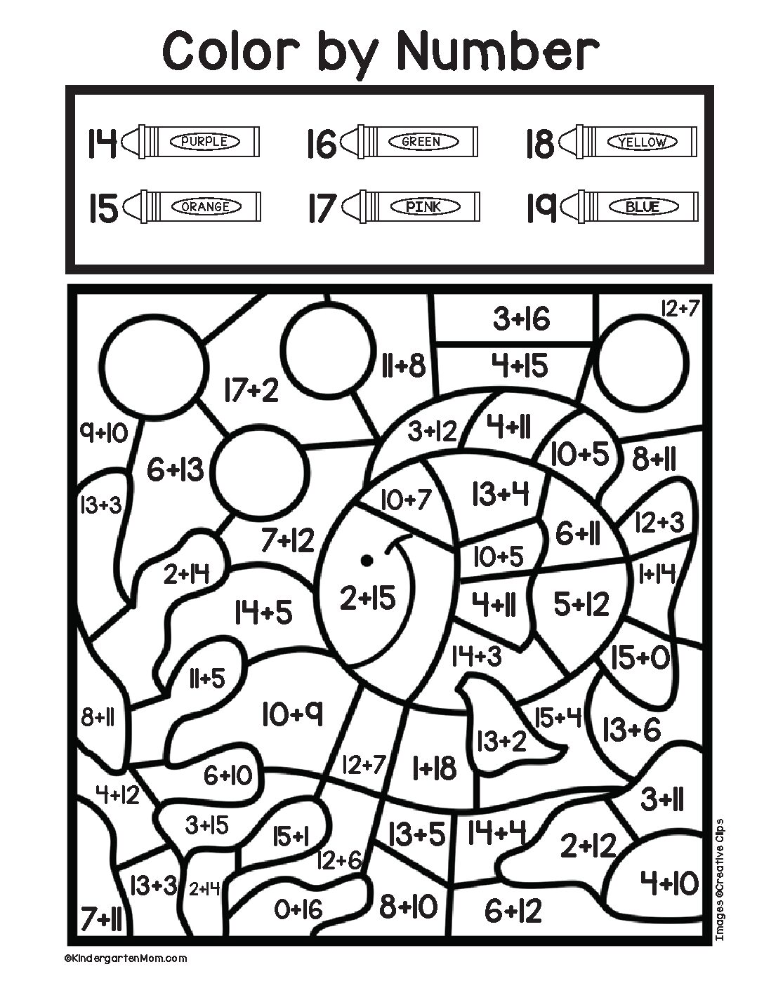 colorbynumbercolorbynumber10 - Kindergarten Mom