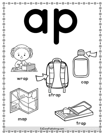 AP Word Family Worksheets - Kindergarten Mom