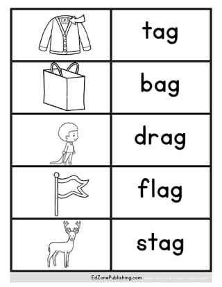 AG Word Family Worksheets - Kindergarten Mom