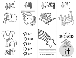 IT Word Family Worksheets - Kindergarten Mom