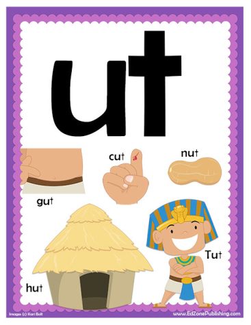 UT Word Family Worksheets - Kindergarten Mom