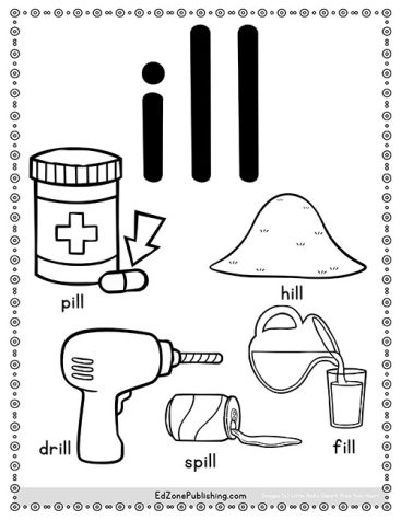 ILL Word Family Worksheets - Kindergarten Mom