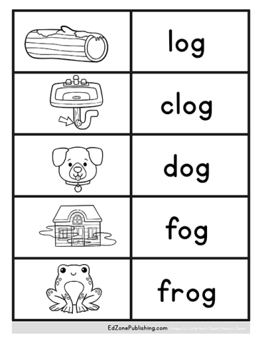 OG Word Family Worksheets - Kindergarten Mom